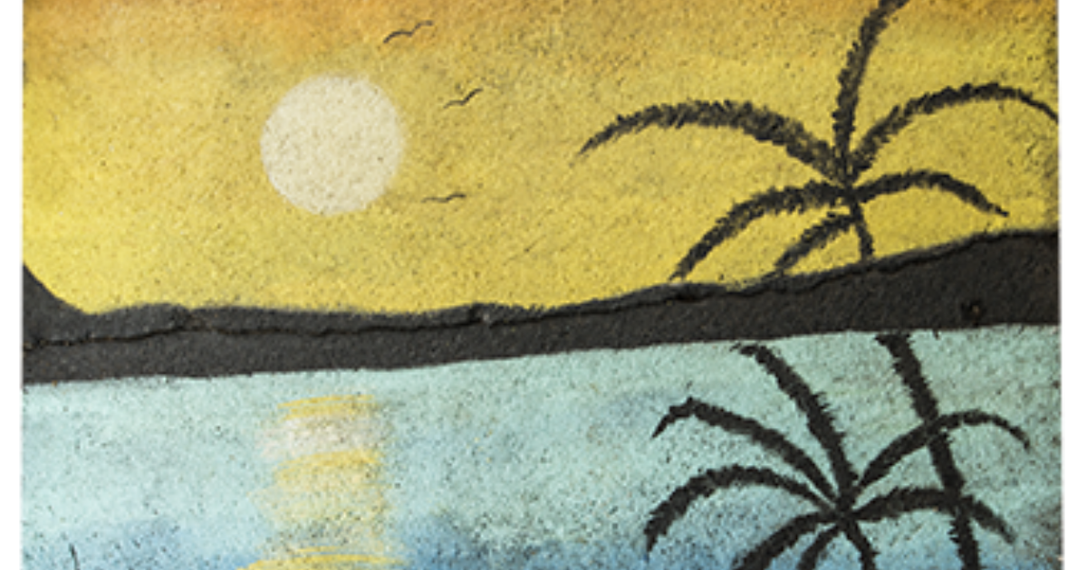 Avenue Of Art - Chalk Festival | Sunset over Water